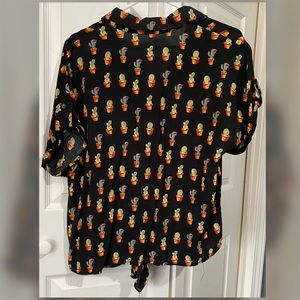 Love Notes | Tops | Love Notes Cactus Button Up Shirt | Poshmark